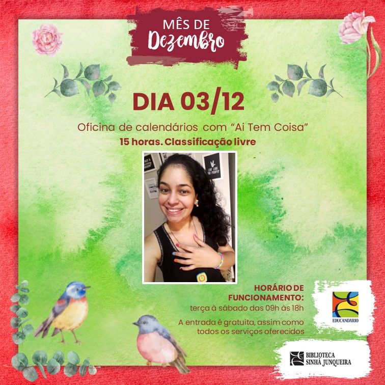 Agenda | Biblioteca Sinhá Junqueira