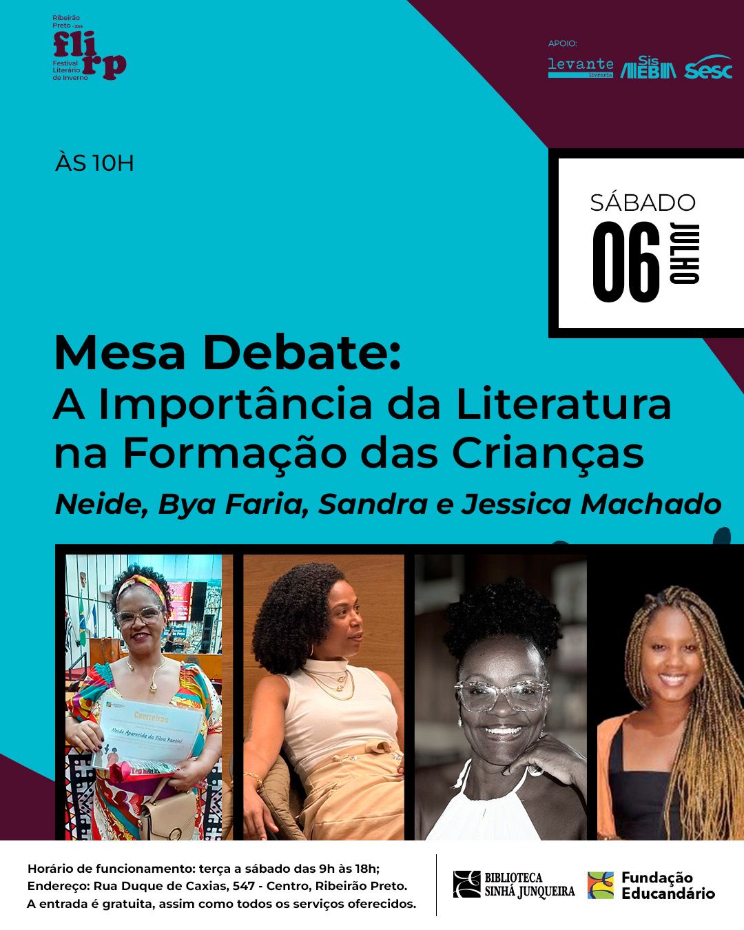 Agenda | Biblioteca Sinhá Junqueira